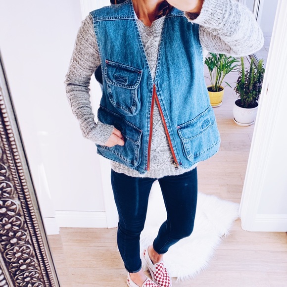 Vintage | Jackets & Coats | Vintage 9s Gap Denim Utility Vest | Poshmark